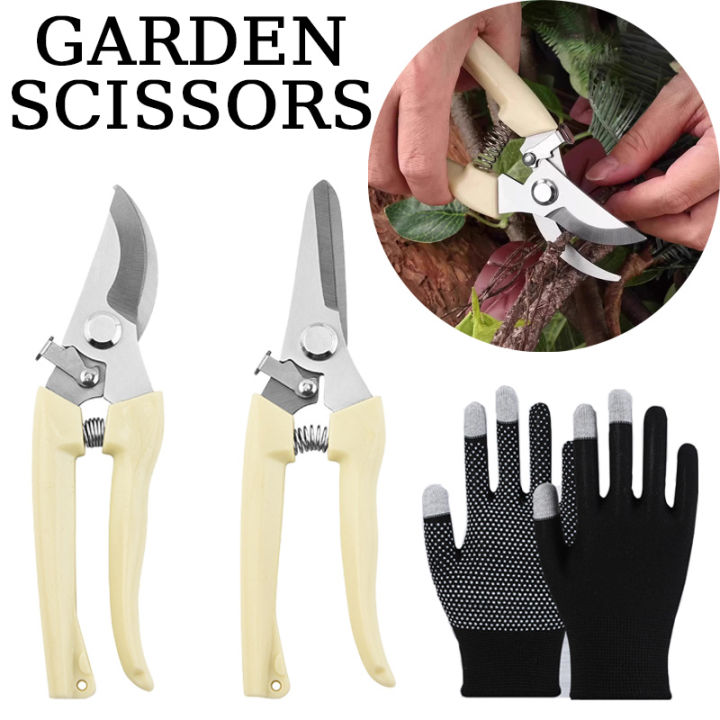 High Quality Garden Pruners and Gloves Combo for Tree Trimming Flower ...