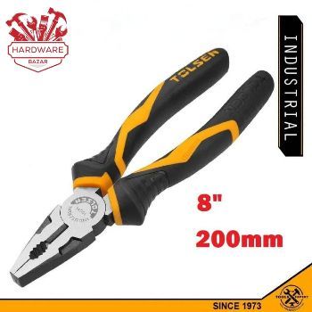 TOLSEN 8" Combination Pliers (8 inch or 200mm) 200mm Industrial GRIPro Series 100% original ...