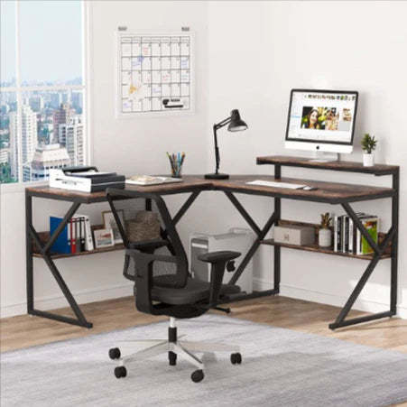 L Shaped Home Office Workstation Only Table | Daraz.pk