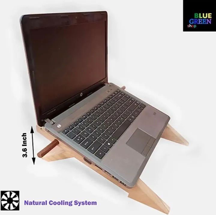 Wooden Laptop Riser Portable Laptop stand for desk Compatible for 10-16 ...
