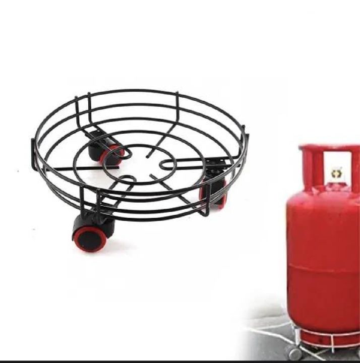 Heavy Metal Heavy Duty Gas Cylinder Trolley With Wheel Stand | Daraz.com.np