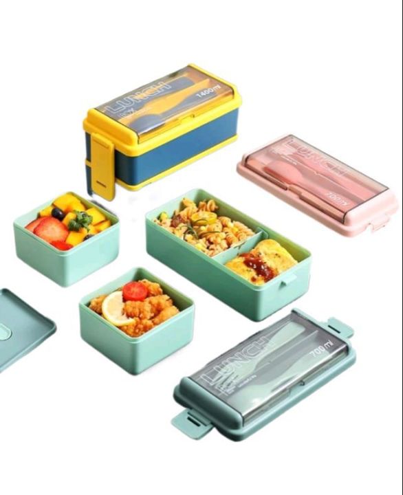 Portable Hermetic Grid Lunch Box School Children Student Bento Box With ...