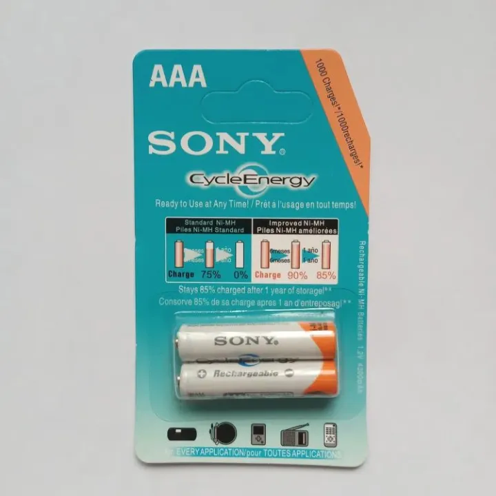 Sony Ni-MH AAA 1.2V 4300mAh Rechargeable Battery | Daraz.com.bd