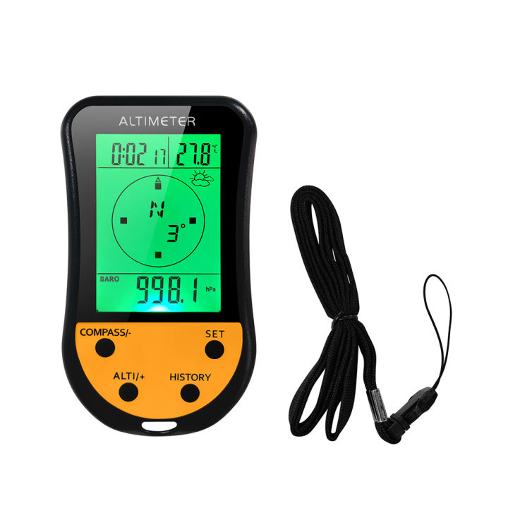 8 in 1 Electronic Digital Altimeter LCD Backlight Mini Altimeter ...