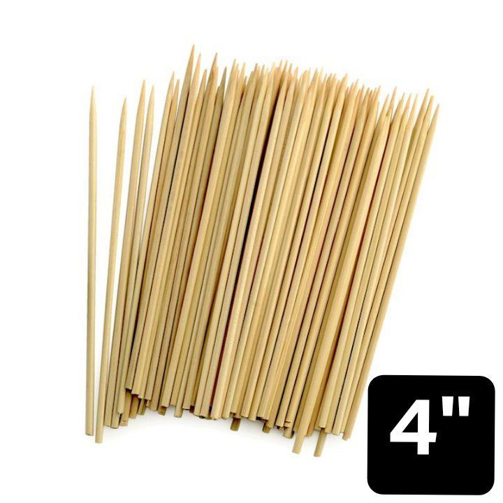 4 inch BBQ Stick / Wooden Stick / Kebab Stick | Daraz.lk