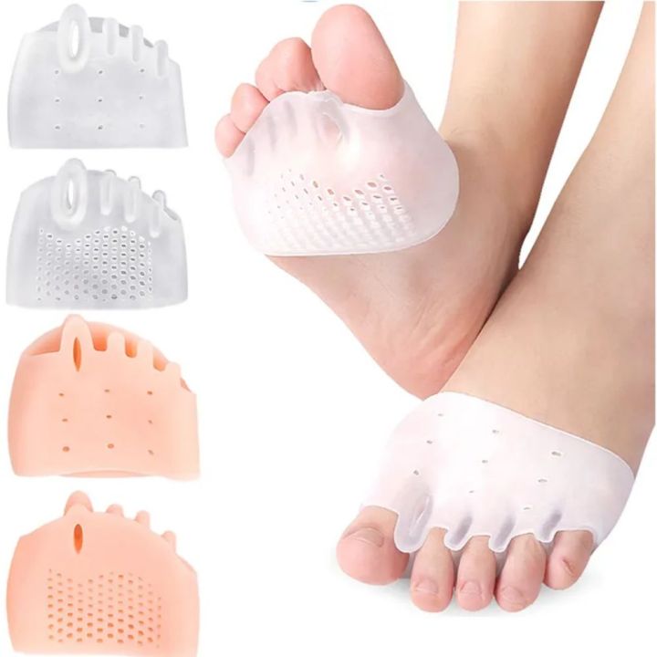 Forefoot Pads Toe Separator Cushion Pad Silicone Pain Relief Shoes ...