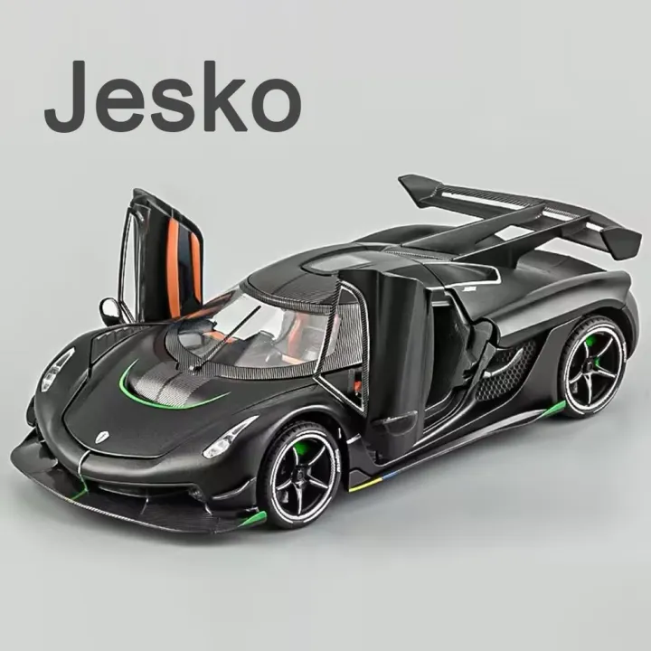 1:24 Scale Jesko Sports Cars Models Toys Alloy Diecast Wheel Pull Back ...