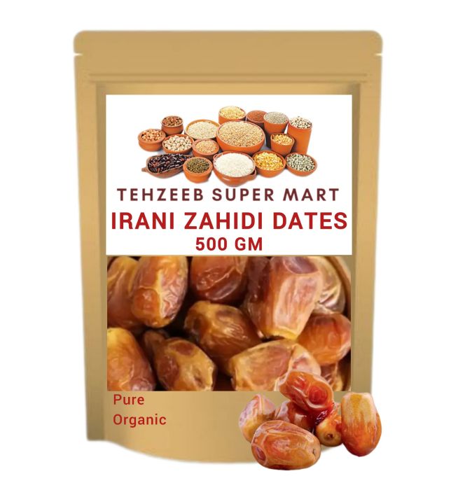 Zahidi Khajoor • Irani Dates • Best Quality | 500gm | Daraz.pk