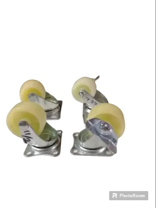 1 Set(4 Pics) 1.5 Inch Lock Wheels Suitable For Trolley, Furniture ...