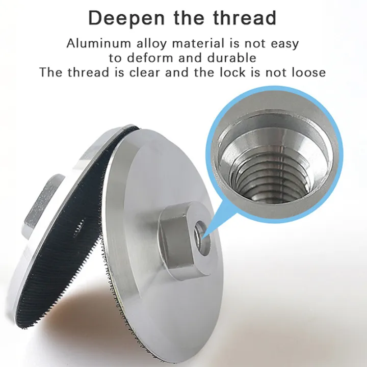M14 Aluminum Base Backer Pad, 1PC, 4inch, Perfect for Diamond Polishing ...