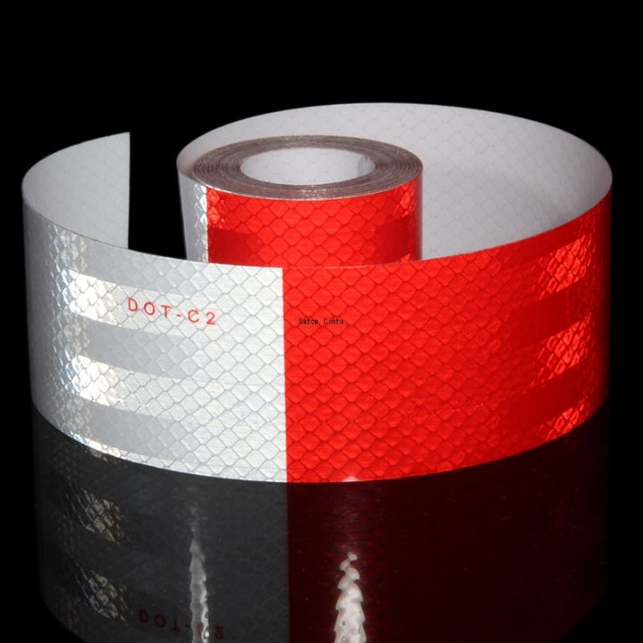 DOT-C2 Truck Reflective Safety Tape Red White Conspicuity Safety ...