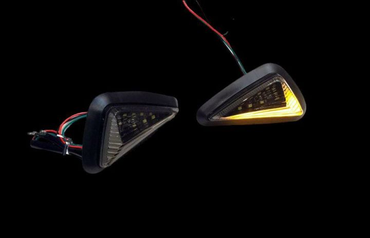 Gear Up Universal Triangle Flush Mount LED Turn Signals Blinker ...