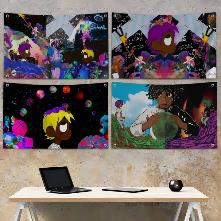 Lil Uzi Vert Rapper Flag Flags And Banners Four Hole Flag Polyester ...