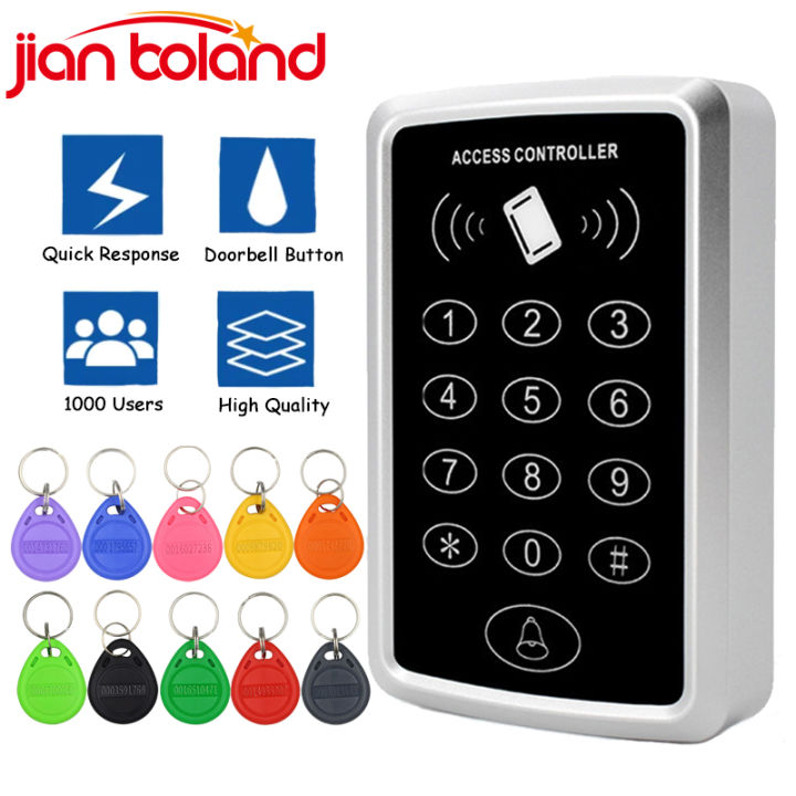 125KHz RFID Access Control Keypad EM Card Reader Door Access Control ...