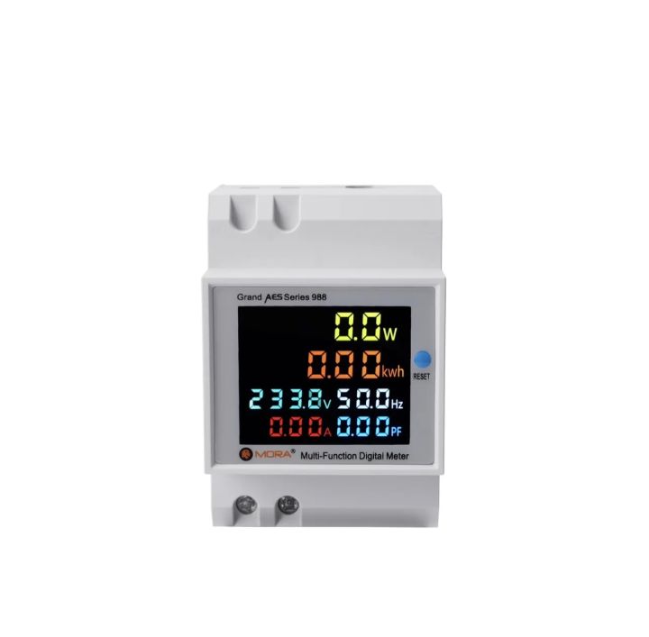 Mora Din Rail AC Monitor 6IN1 250-450V 100A Voltage Current Factor ...
