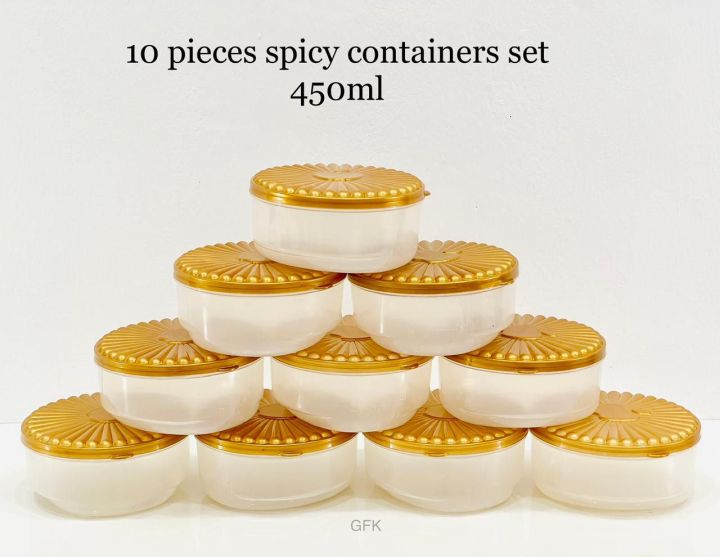 10 Pieces Spicy Containers Set - New Colours | Daraz.lk