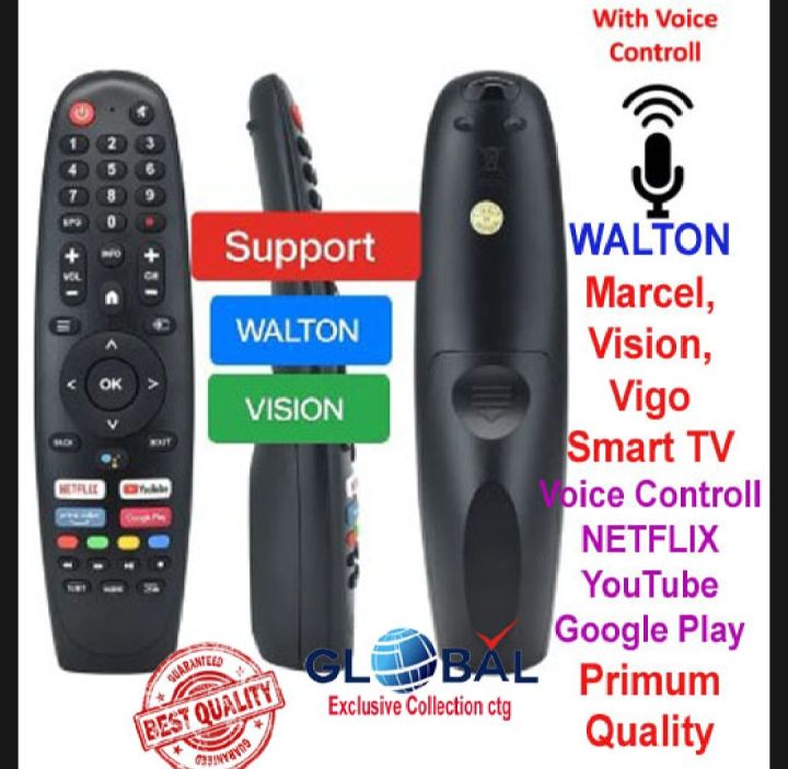PREMIUM QUALITY TV REMOTE CONTROL FOR WALTON,MARCEL,VISION,VIGO ANDROID ...