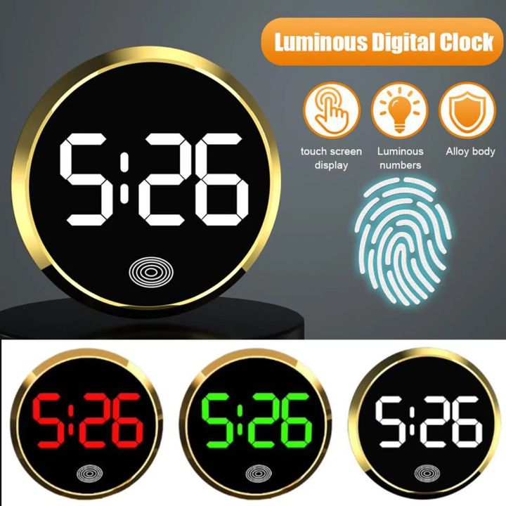 1PC Car Clock Digital Luminous Clocks Touch Type LED Electronic Watch ...