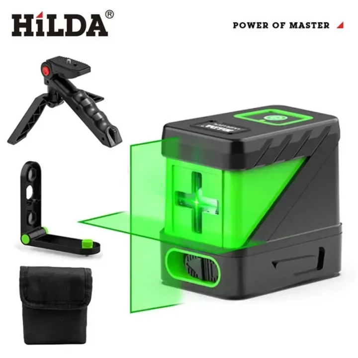 HILDA 2 Lines Laser Level Self Levelling Green Beams Laser Horizontal ...