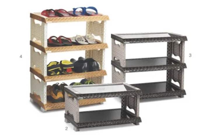 Plastic standard shoe rack - 4 layers High Quality Shoe Rack Vittora ...
