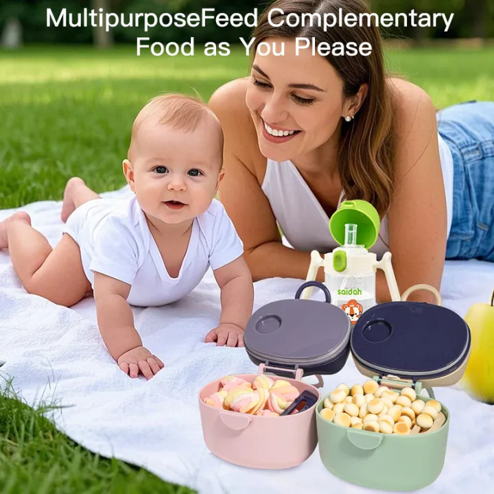 330ml/500ml Infant Baby Milk Powder Snacks Storage Box, With Secure ...