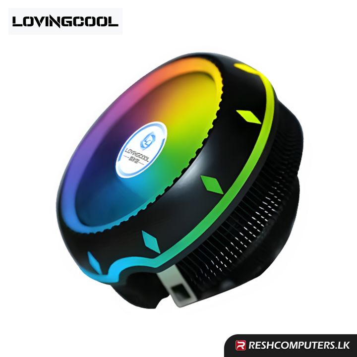 LOVINGCOOL LC-65 RGB CPU Cooler Fan with Heatsink | 2000 RPM High ...