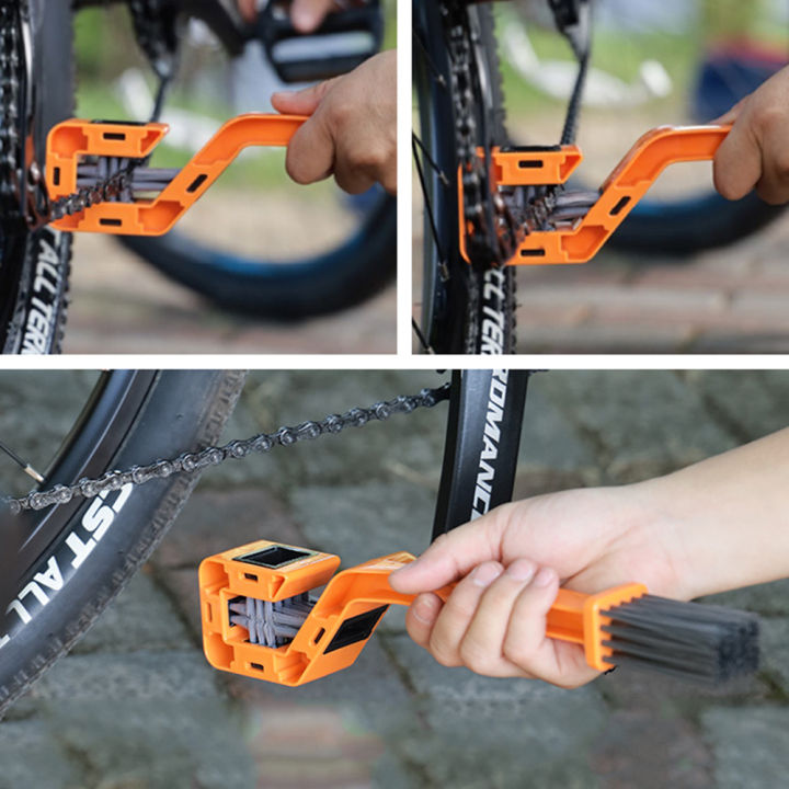 Motorcycle Chain Cleaner Universal Bike Rim Care Tire Chain Cleaning ...
