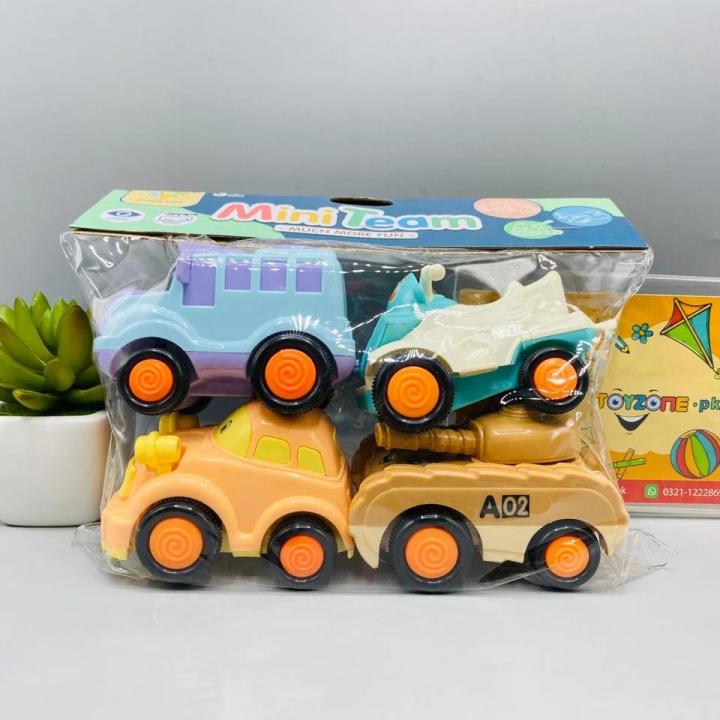diecast car Sets 4 pvs in different characters | Daraz.pk