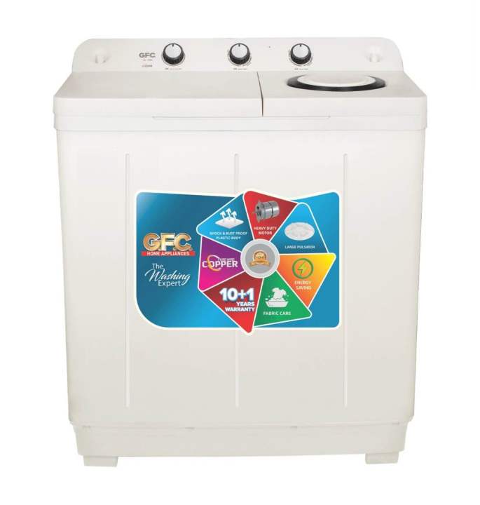 GFC Twin Tub Washer & Dryer Machine Crystal Lid | Daraz.pk