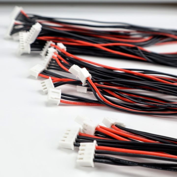 5pcs1- 8S 50CM Silicone lithium battery balance charger cable connector ...