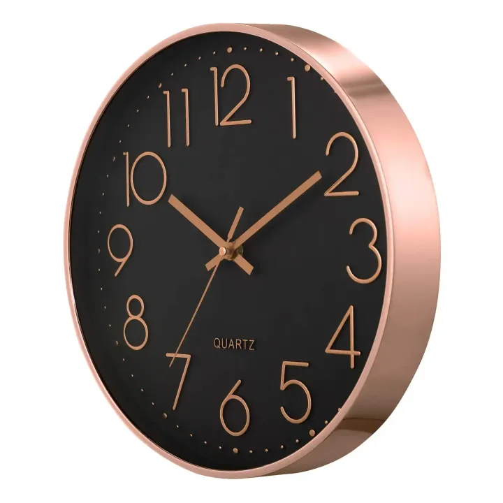 8 Inch Easy To Read Wall Clock Classic Elegant Modern Silent Quartz ...