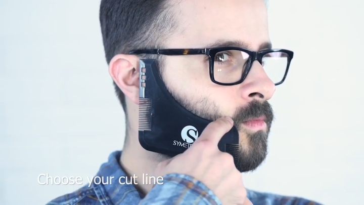 New All-in-One Beard Shaping Tool for Men – Transparent Dual-Sided ...
