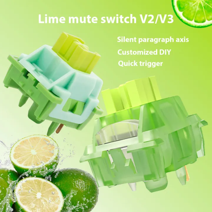 Mechanical Keyboard Switch Lubed Silent Lime V2 V3 Switches Mechanical ...