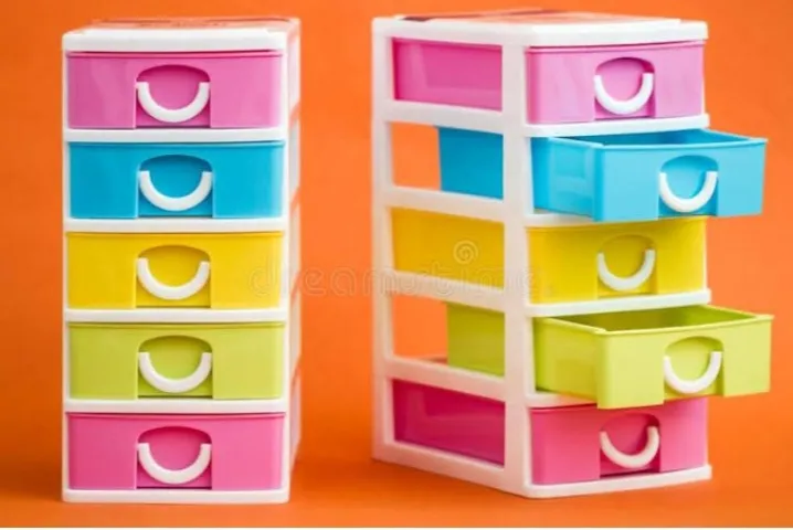 (3 Steps - 4 Steps - 5 Steps) Multipurpose Colorful Drawers/ Jewelery ...