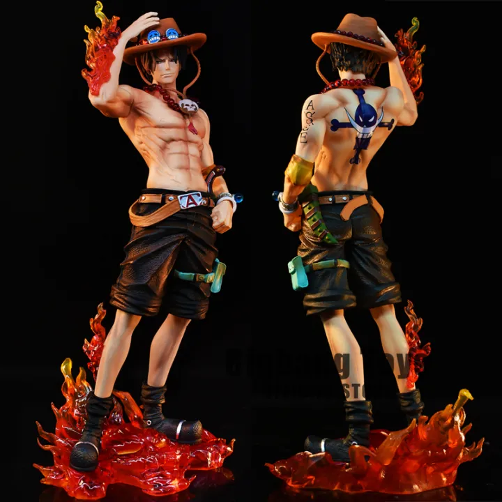 23cm Anime One Piece Figure Ace Figure PVC Collectible Statue Model ...