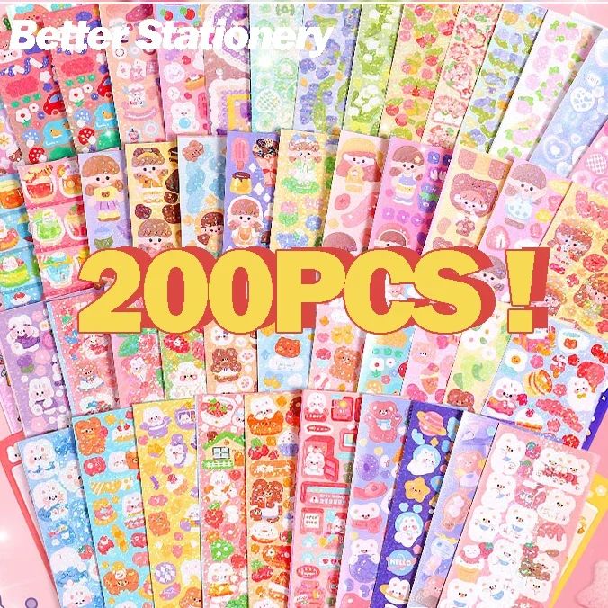 20-200PCS Kawaii Stickers for Kids Cute Set Pack DIY Material ...