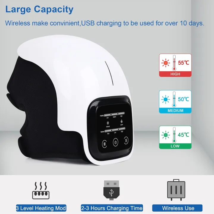 Knee Massager-Large LED Screen Arthritis Knee Massage Wearable with ...