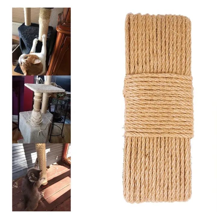 Sisal Rope Cat Tree DIY Scratching Post Toy Cat Climbing Frame ...