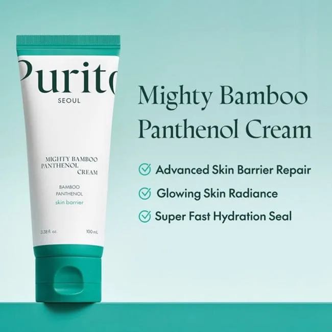 Purito Mighty Bamboo Panthenol Cream 100ml – Made in Korea, Soothing ...