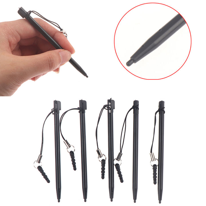 5Pcs Resistive Touch Screen Stylus Hard Tip Pen With Dust Plug Rope For ...
