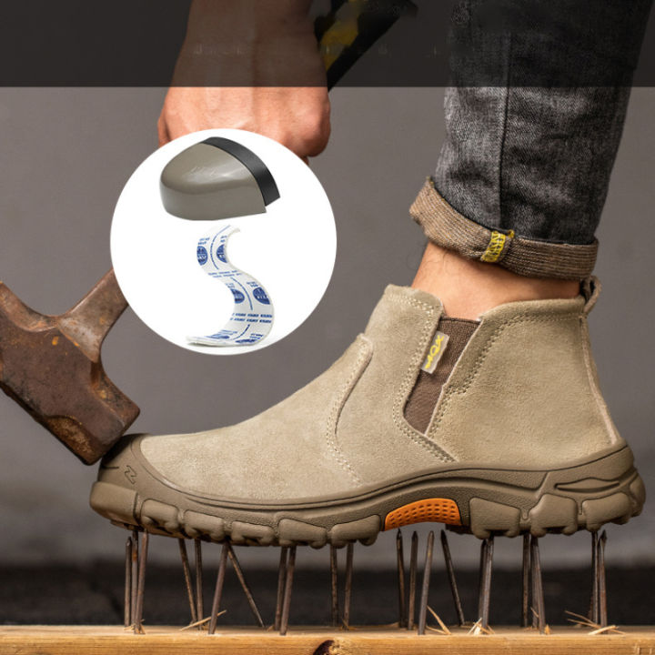 Safety shoes with steel toe, Steel sole, waterproof, oil-proof ...