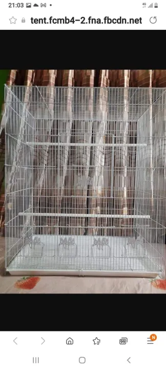 Multi Portable Bird Cage. With two side food stand made with iron With ...