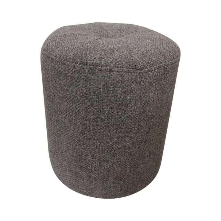Round Jute Outer Puff Stool - Grey | Daraz.com.np