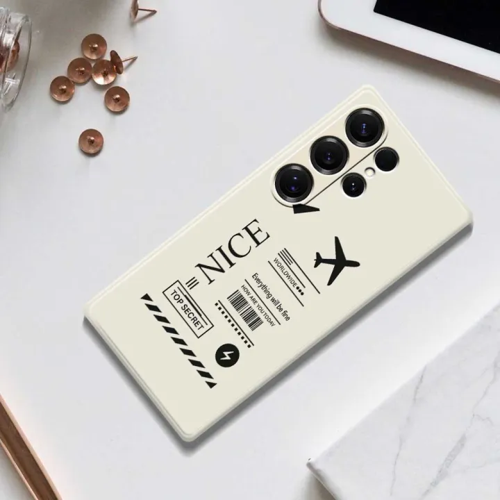 Airplane-style Simple Phone Case For Samsung Galaxy S25 S24 S23 S22 S21 ...