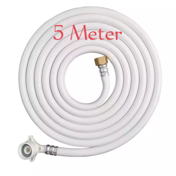 Automatic washing machine Inlet pipe 5 meter with 1/2 brass nut direct ...