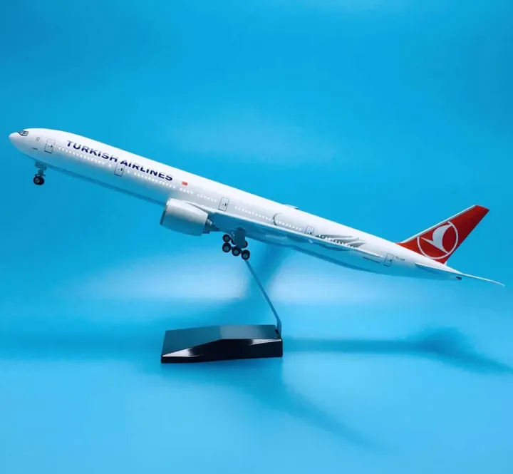Turkish Airlines Boeing 777 Aircraft Model (47cm) – Large Resin Diecast ...