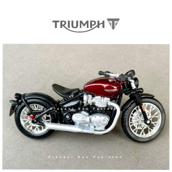 Triumph Bonneville Bobber 1:18 Scale (Size: ~ 5 inch) Diecast Model ...