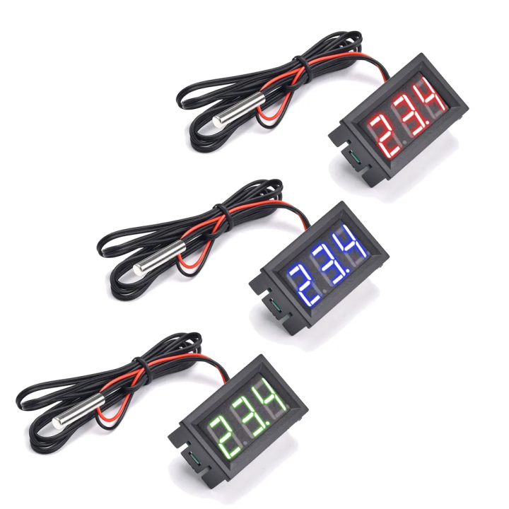 DC4~30V Miniature LED Digital Thermometer for Automotive Temperature ...