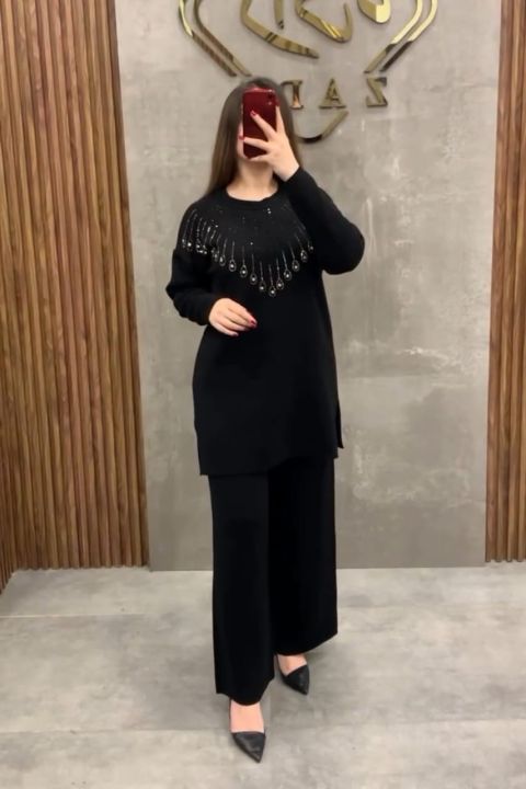 Ladies stylish neck design co ord dress | Daraz.com.bd