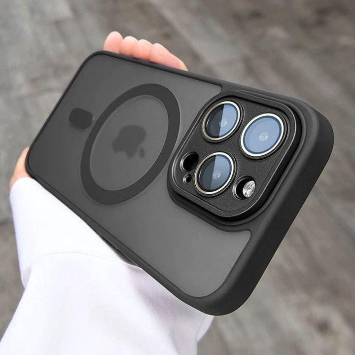 Magnetic Wireless Charge Translucent Matte Case For iPhone 15 14 13 12 ...